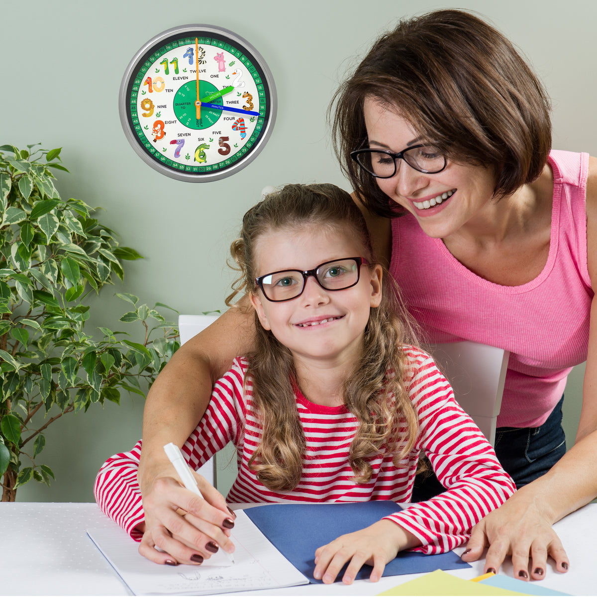 Teaching Clock, Animals – Teacher's Choice USA