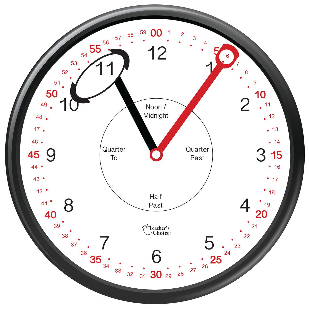 large clock for teaching time