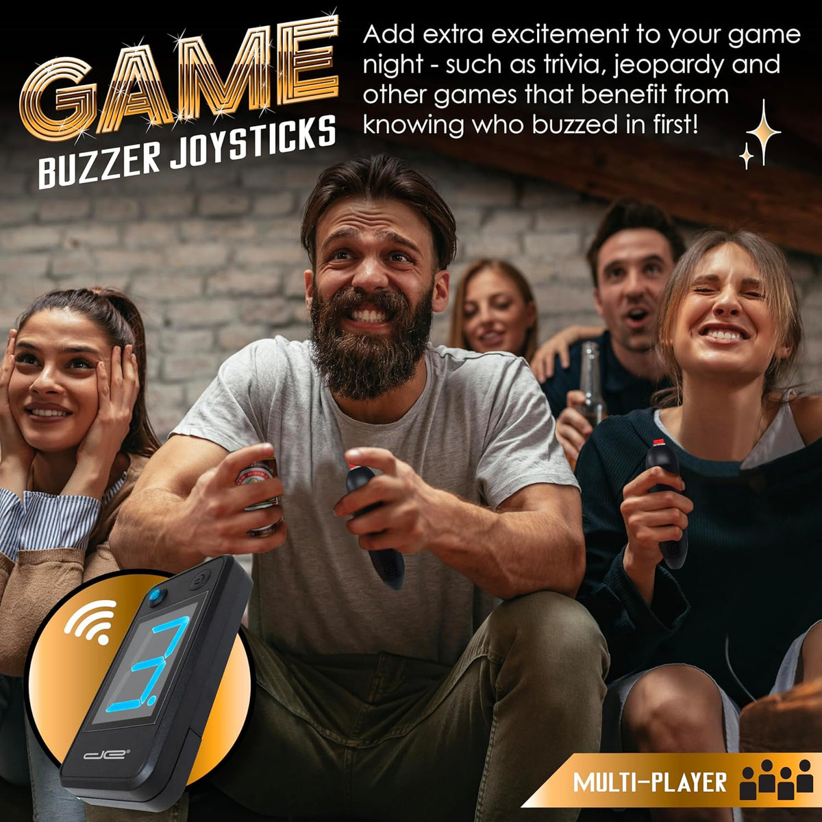 Wireless Handheld Game Buzzer System - Console Displays First Buzz-in ...