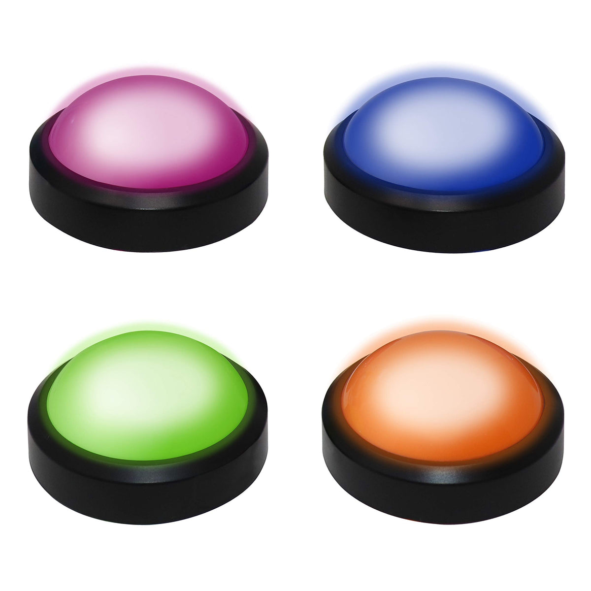 4 Pack Game Buzzers with Lights, Stickers Included – Teacher's Choice USA